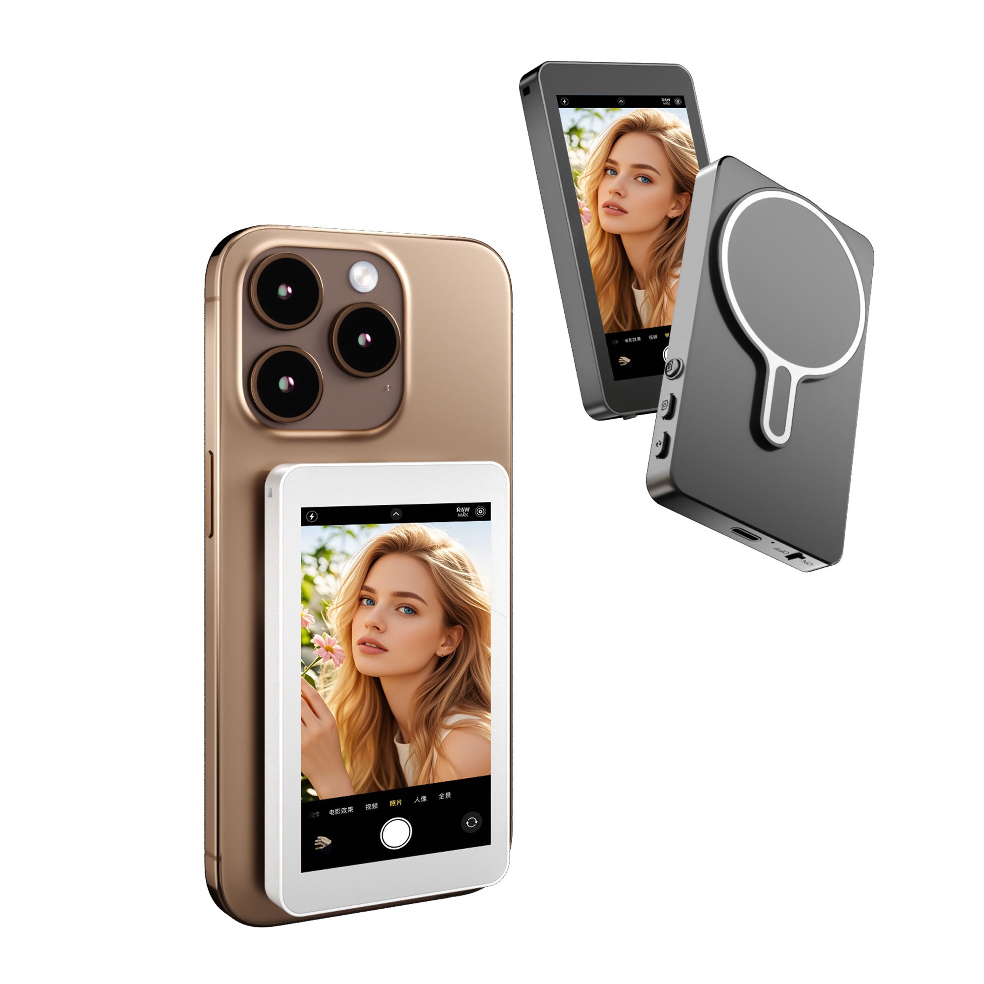 1. RK-X40L Magnetic Rear Screen Vlog Monitor – Luxury.com.bd