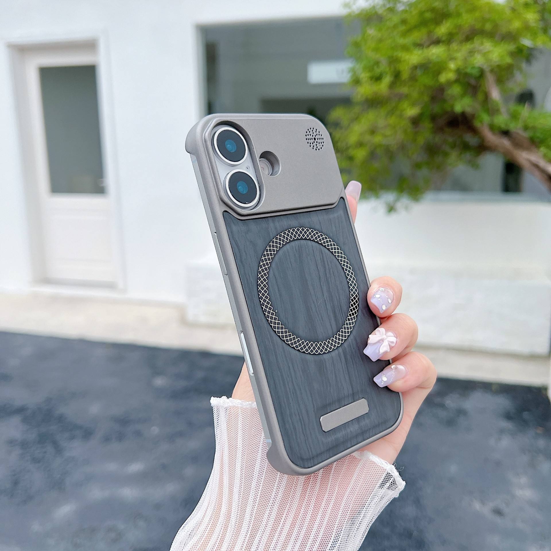 Luxury Aromatherapy Wood Grain Case – Magnetic Suction Borderless Desi ...