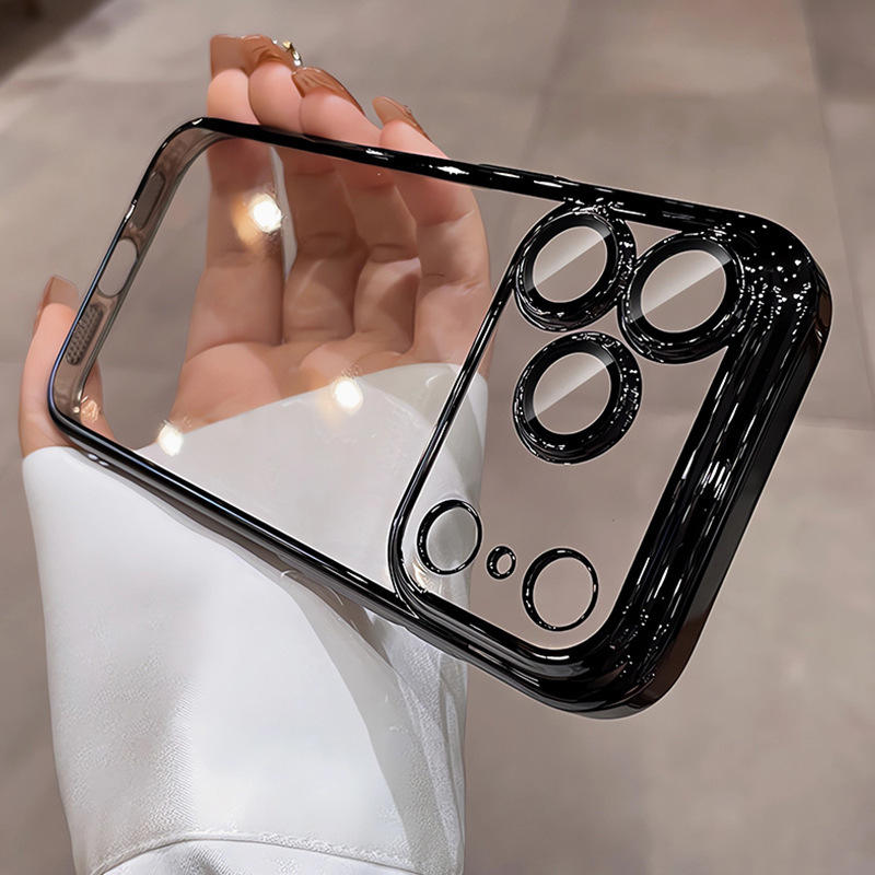 Crystal Clear Electroplated Ultra-Slim Case for iPhone 13 -17Pro Max ...